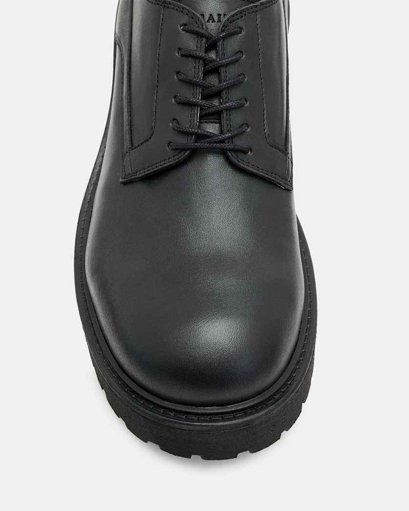 Hank Leather Derby Shoes Black | ALLSAINTS